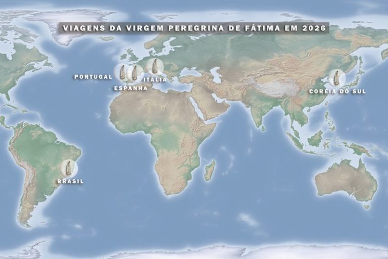 Fátima: Imagem da Virgem Peregrina viaja por 3 continentes em 2026 ...